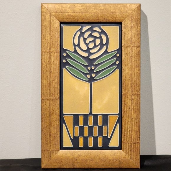 Motawi Tile | Art | Motawi Tileworks Checkerpot Rose Tile | Poshmark